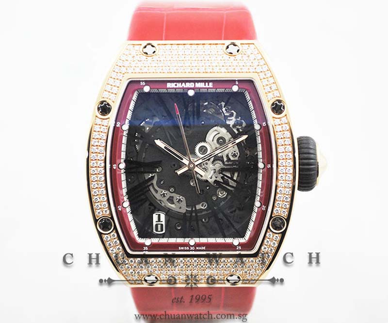 Richard Mille RM023 Rose Gold Full Diamonds :: Chuan Watch Singapore ...