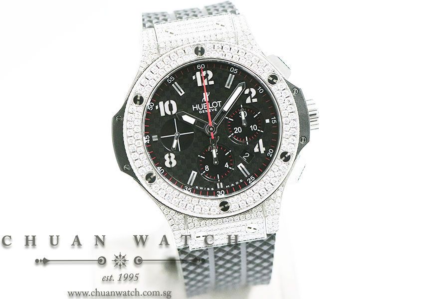 Hublot Big Bang Iced-Out Custom Pave-Set Diamonds 44mm 301.SB.131.RX ...
