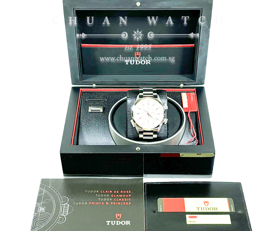 Tudor Heritage Advisor Alarm 42mm 79620T Silver - Discontinued :: Chuan ...