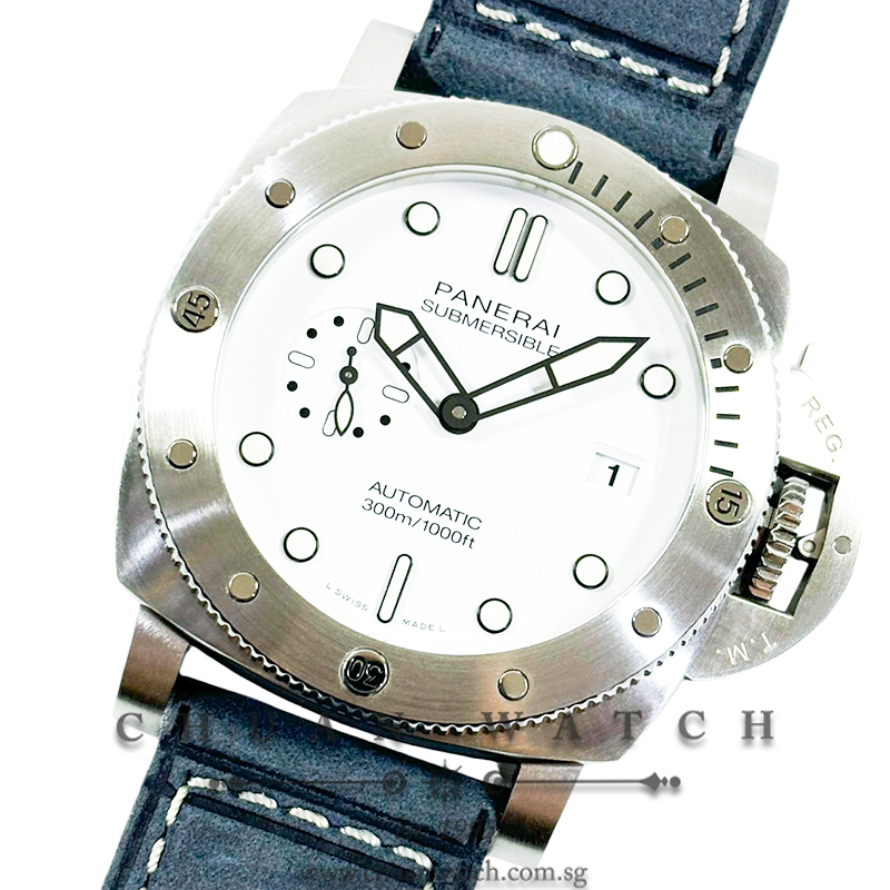 Panerai Submersible QuarantaQuattro Bianco 1950 3-Days 44mm Pam 1226 Y ...