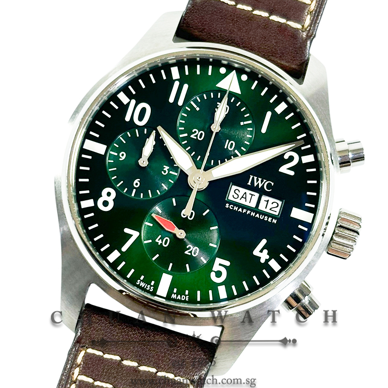 IWC Pilot's Watch Chronograph 41 Green IW388103 :: Chuan Watch ...