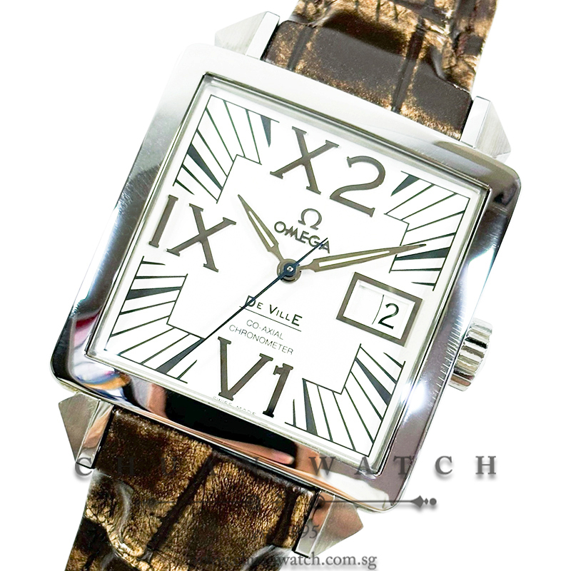 Omega De Ville 'X2' Co-Axial Chronometer 35mm 7813.30.39 White ...