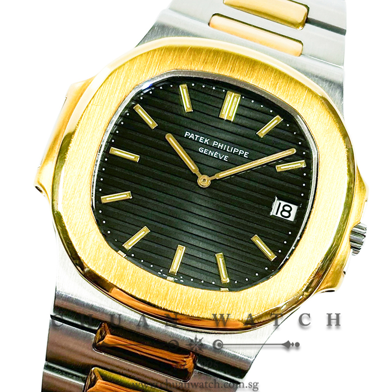 Patek Philippe Vintage Nautilus 'Jumbo' Two-Tone 42mm 3700/11 Blue ...