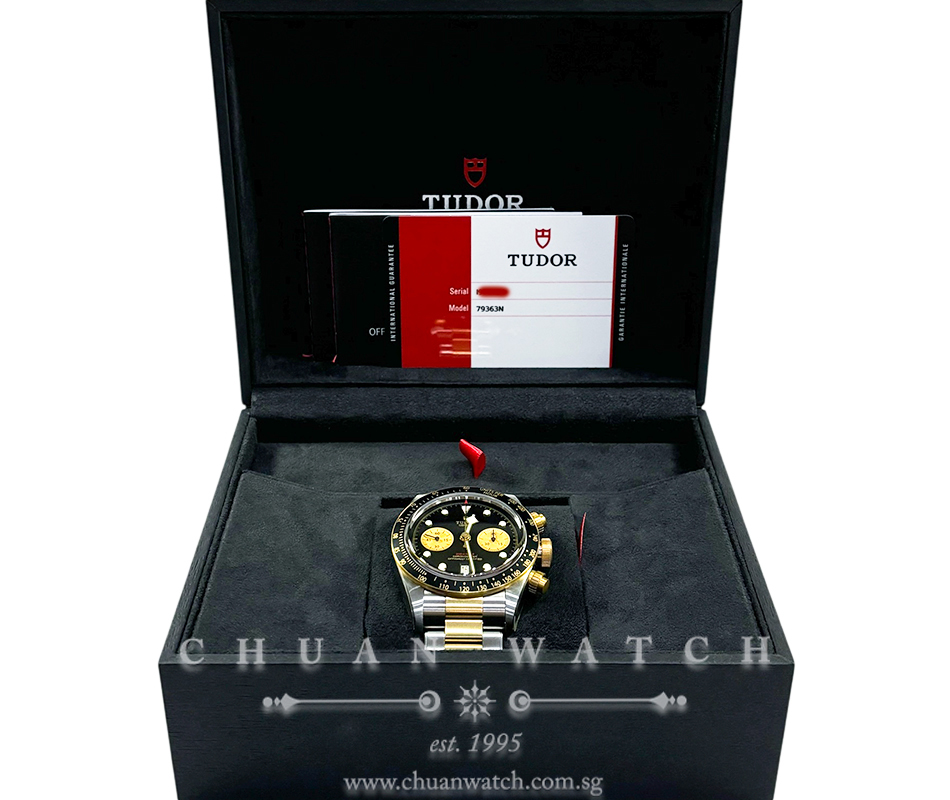 Tudor Black Bay Chrono S&G Two-Tone 41mm 79363N Black :: Chuan Watch ...